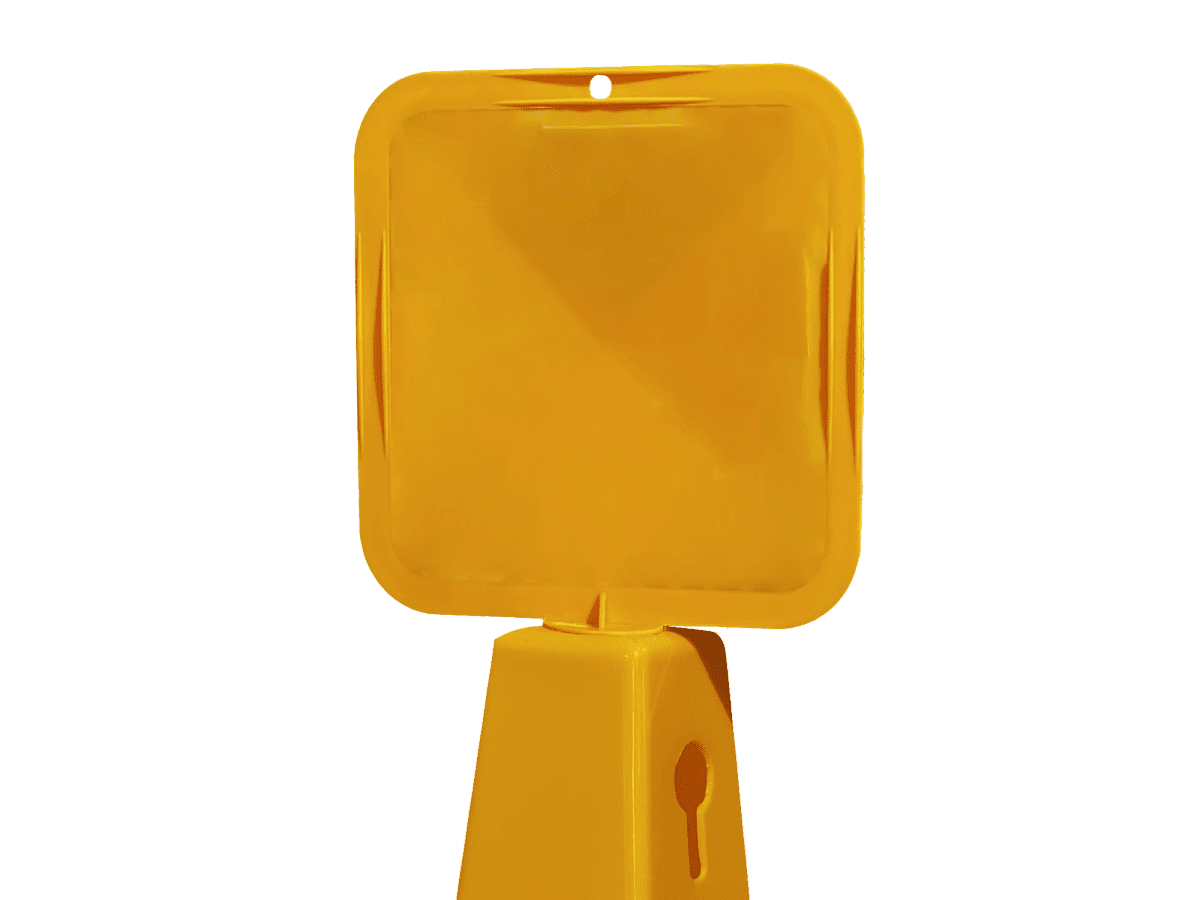 Tall Yellow Safety Sign - Signwriting.co.nz